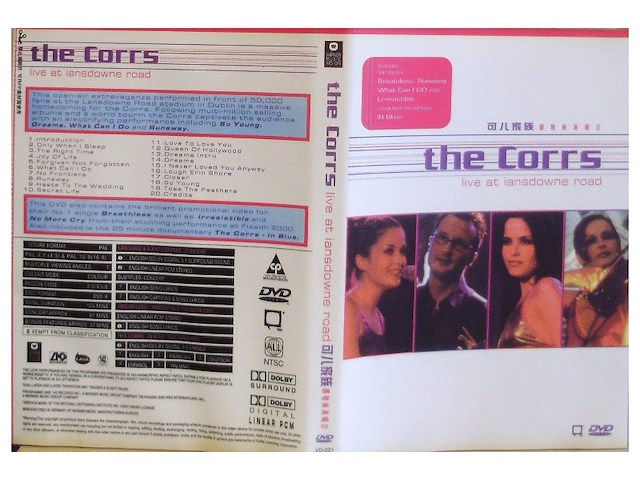 CORRS - LIVE AT IANSDOWNE ROAD - DVD