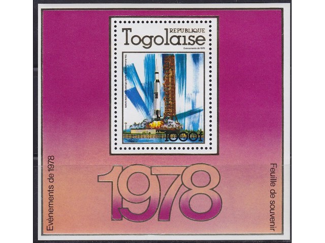 Togo 1978 Kosmos - Apollo VIII blok, čisto (**)