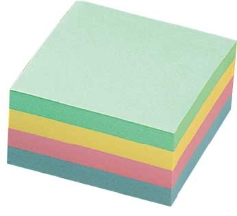 PapiriÄ‡i za beleÅ¡ke 9x9cm, 600l, pastelne boje