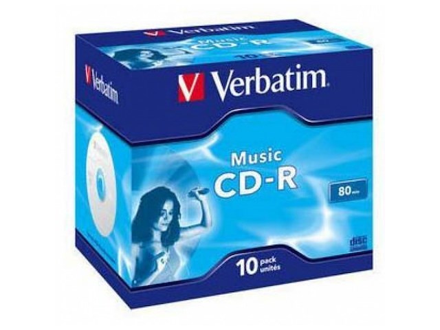 VERBATIM CD-R AUDIO 700mb / 80min (10 praznih diskova)