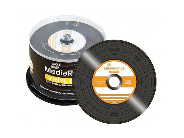 MEDIARANGE CD-R VINYL 700MB 80min (50 praznih diskova)
