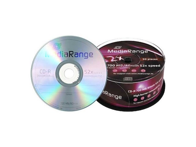 MEDIARANGE CD-R 700MB 52X (50 praznih diskova)