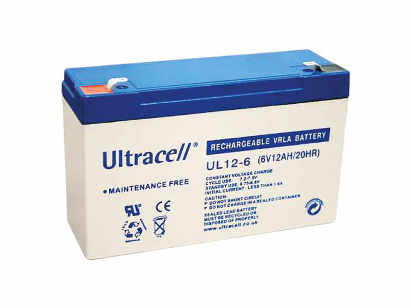 Žele akumulator Ultracell 12 Ah 6V/12-Ultracell
