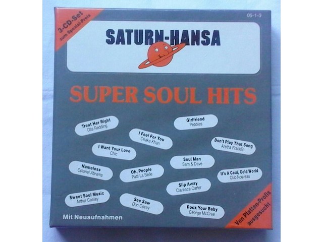 VARIOUS  -  3CD BOX  SUPER  SOUL  HITS