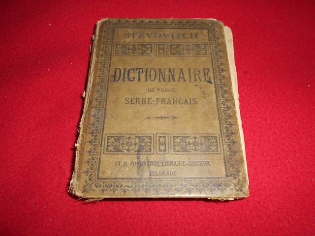 Srpsko-francuski rečnik džepni,Stevovitch