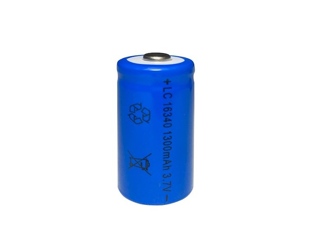 Li - ion 16340 1300 mAh 3,7V