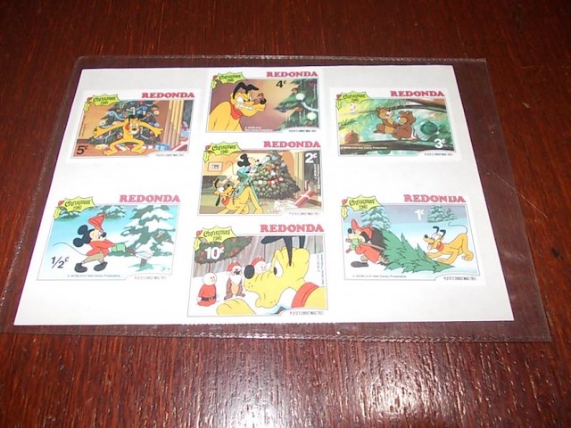 Poštanske marke DIZNI (Serija) - 7 komada