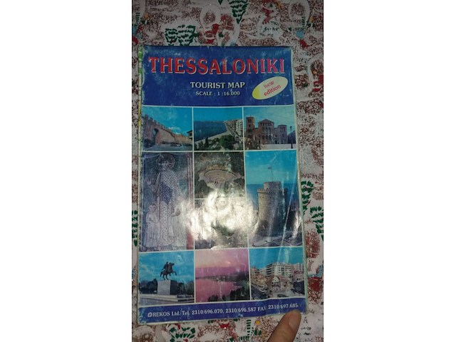 Thessaloniki touris map