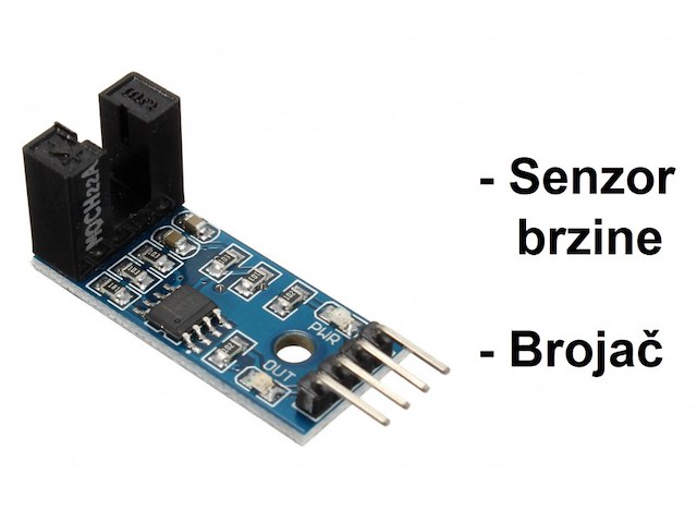 Infracrveni senzor brzine - Fotoelektricni brojac