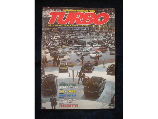 T U R B O, svet automobilizma, godina I, april 1995.