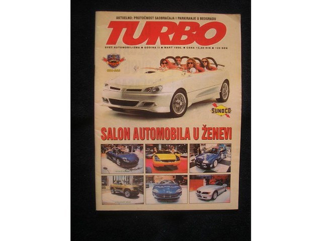 T U R B O, svet automobilizma, godina II, mart 1996.