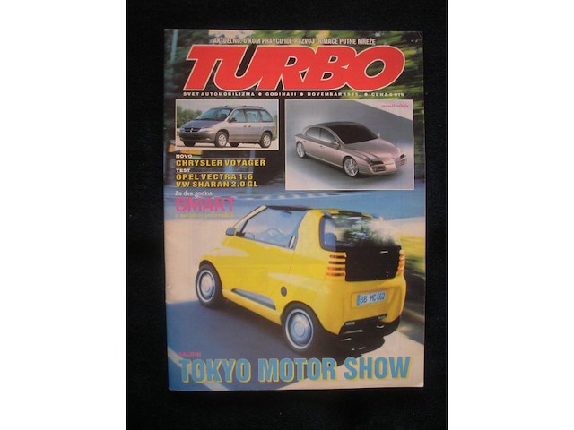 T U R B O, svet automobilizma, godina II, novembar 1995