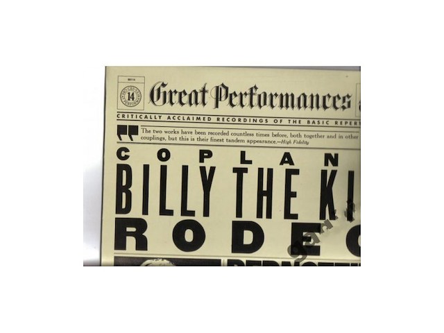LP ploča -COPLAND -BILLY THE KID -RODEO
