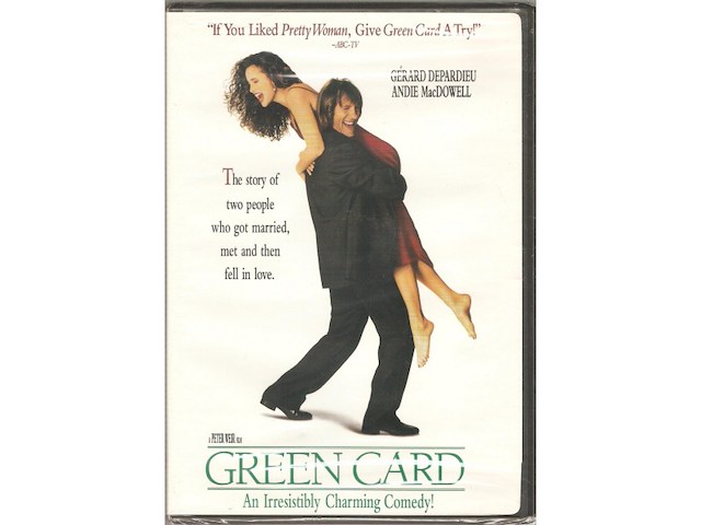 Green Card . Andie MacDowell, Depardieu, d. Peter Weir