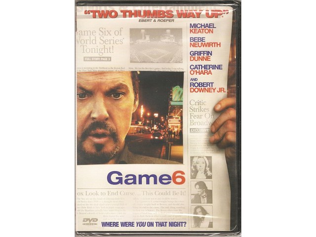 Game 6 . Michael Keaton, Robert Downey Jr.