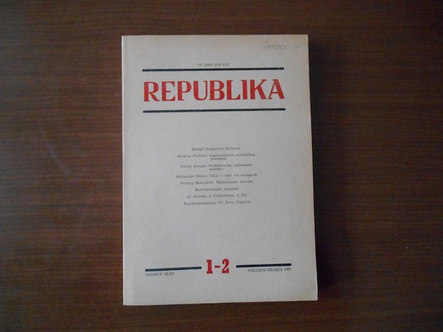 Republika 1-2 1987.