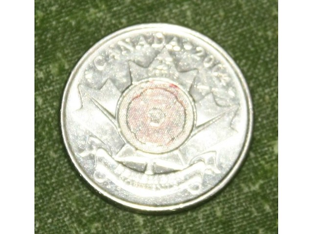 CANADA-25 CENTS 2004.