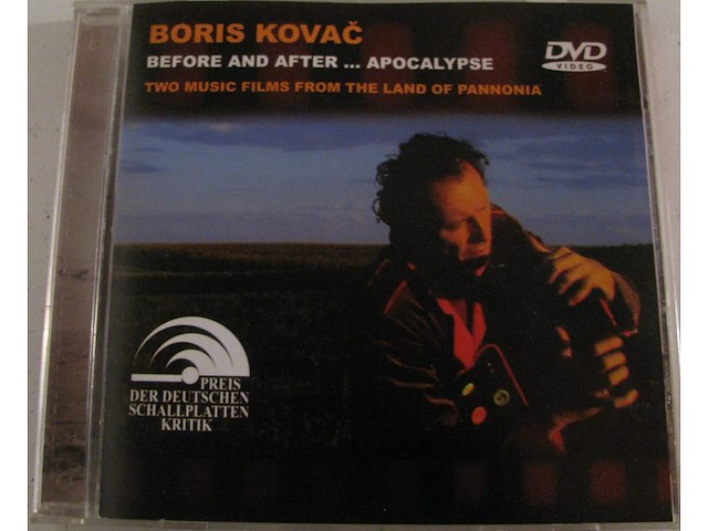 Boris Kovač-Before And After...Apocalypse -DVD original