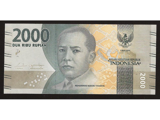 INDONEZIJA 2000 rupija (2016)  UNC