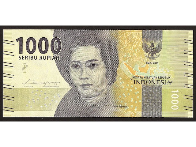 INDONEZIJA 1000 rupija (2016)  UNC