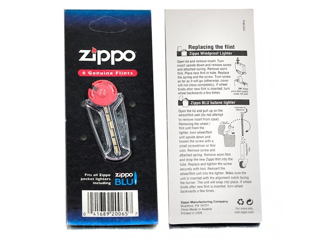 Zippo - Original kremen 6 komada