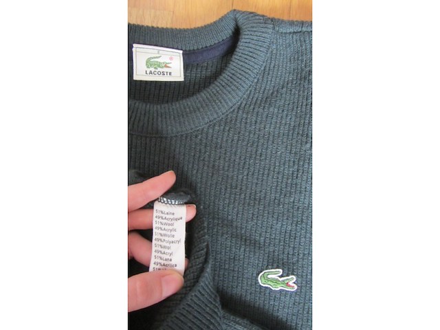 lacoste original zeleni dzemper