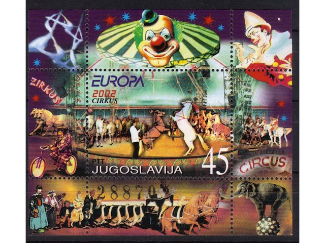 Europa CEPT 2002.,blok,čisto