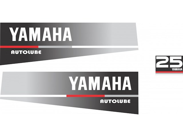 YAMAHA 25 AUTOLUBE - Nalepnice za vanbrodski motor