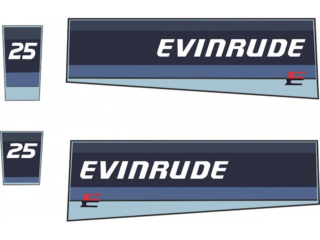 EVINRUDE 25 - Nalepnice za vanbrodski motor