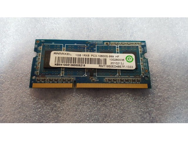 MEMORIJA ZA LAPTOPOVE 1gb 1333MHz DDr3