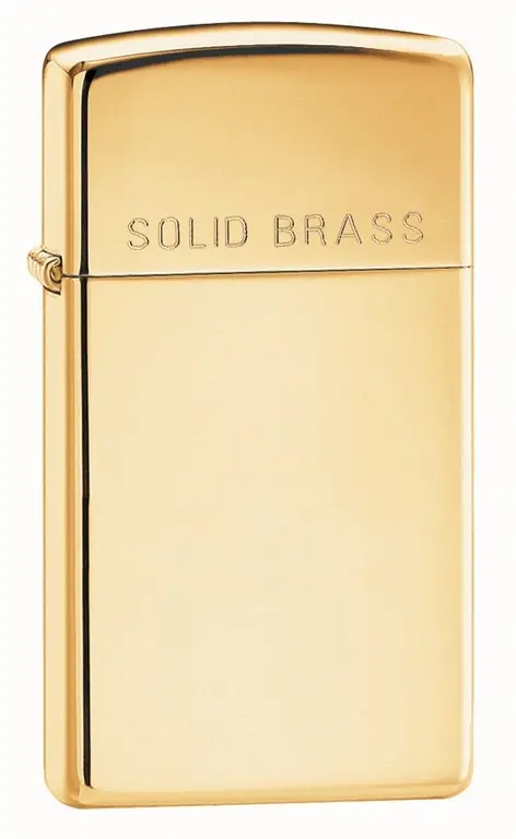 Zippo Zippo upaljač Slim Solid Brass (1654)