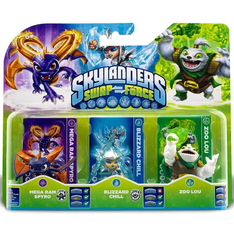 SkyLanders Skylanders SWAP Force Triple Pack B (Zoo Lou + Spyro + Chill) 84759EU