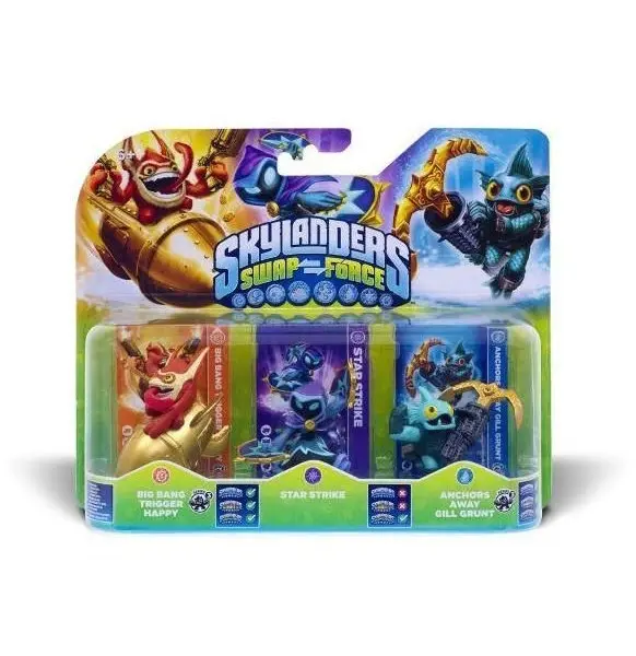 SkyLanders Skylanders SWAP Force Triple Pack C (Star Strike + Gill Grunt + Trigger Happy) 84760EU