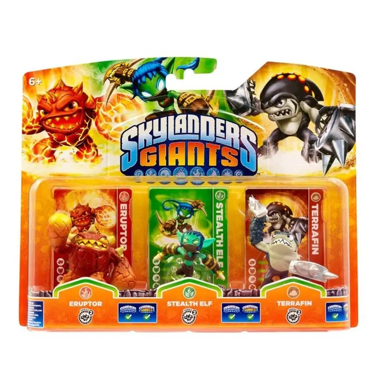 SkyLanders Skylanders GIANTS Triple Pack F (Eruptor + Stealth Elf + Terrafin) 84567EU