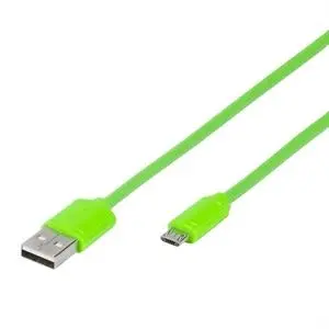 Vivanco Kabl USB 2.0 Vivanco AmicroB Green 1m