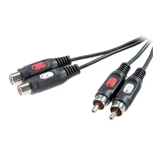 Vivanco Vivanco Kabl Audio Cinch 2 x M/F 5m 41019