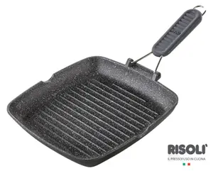 Risoli RISOLI GRANIT-TIGANJ GRIL SILIKONSKA RUČKA 26CM (0092GR/26HS0)