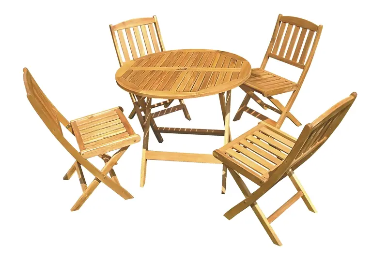 Baštenski set - Sto + 6 stolica drveni
