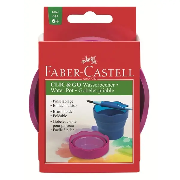 Faber Castell čaša Clic&Go Roze (181517)