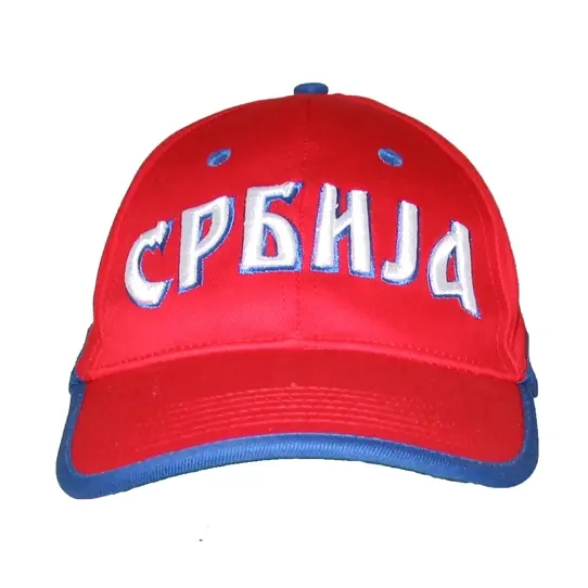 Top Cap Kačket Srbija crveno - plavi 3D