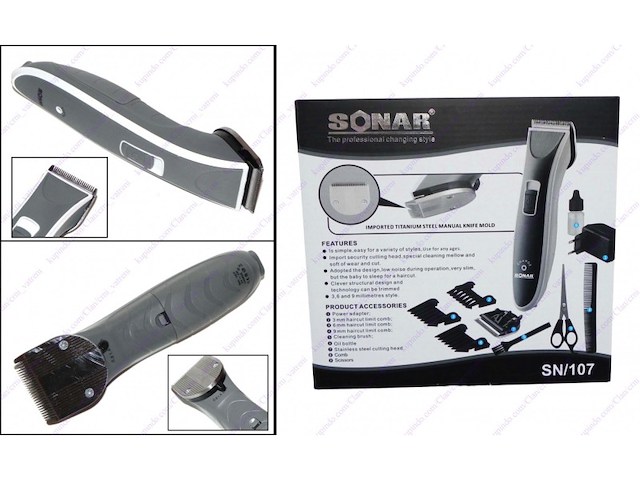 Trimer Sonar SN-107 + BESPL DOST. ZA 3 ART.