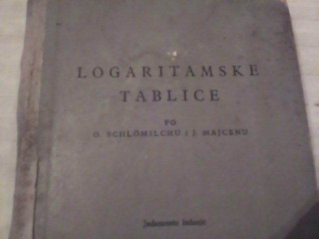 LOGARITAMSKE TABLICE IZ 1963