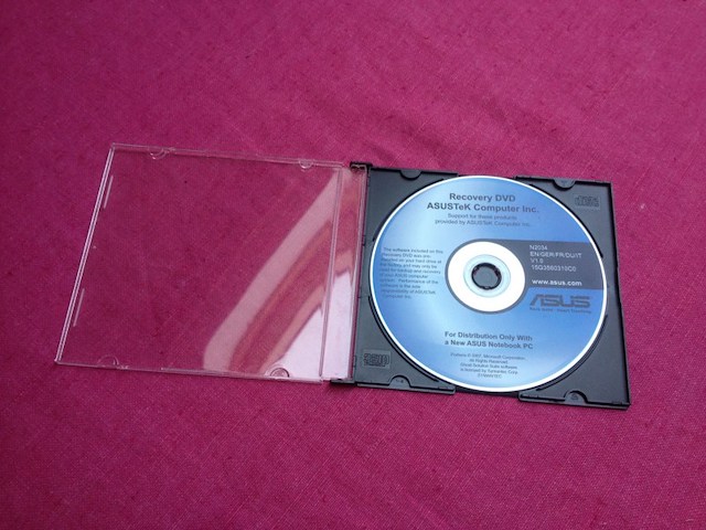Asus Notebook Recovery DVD za popravku laptopova