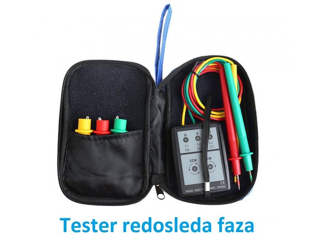 Tester redosleda faza - smera obrtanja