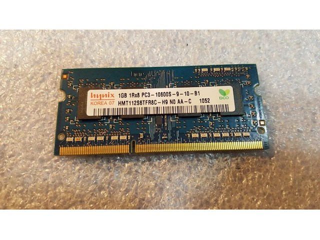 MEMORIJA ZA LAPTOPOVE 1gb DDr3 1333Mhz