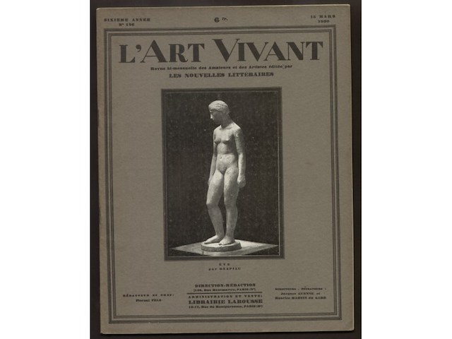 L`ART VIVANT francuski casopis 1930 broj 126