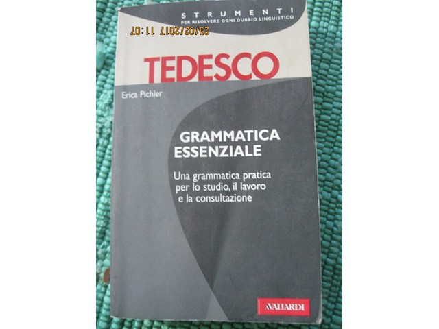 TEDESCO. GRAMMATICA ESSENZIALE  ERICA PICHLER