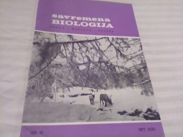 SAVREMENA BIOLOGIJA 1972.G