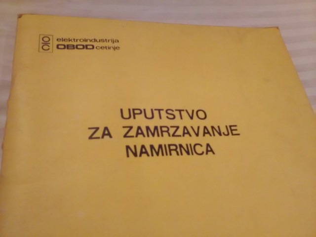 ZAMRZAVANJE NAMIRNICA