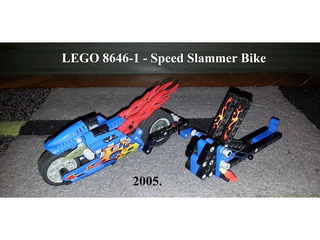 Lego Racers 8646-1 Speed Slammer Bike 2005.